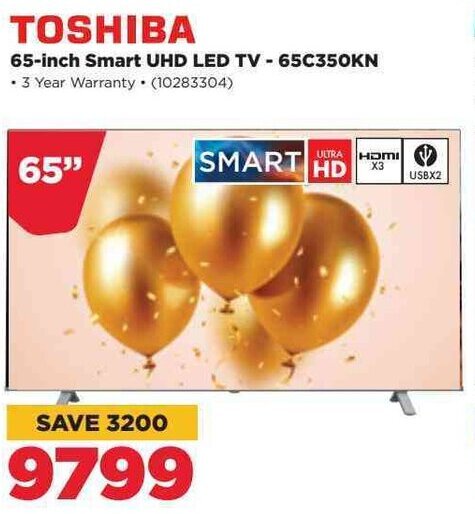Toshiba 65-inch Smart UHD LED TV-65C350KN offer at HiFi Corp