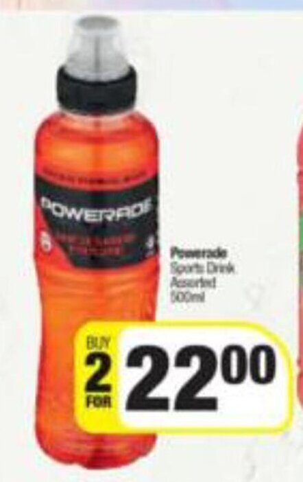Powerade Sports Drink Assorted 500 ml offer at Spar