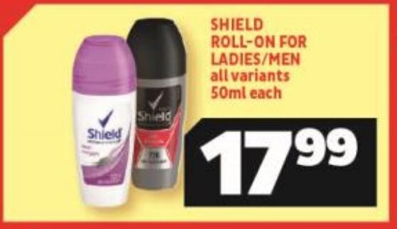 All Shield Roll-On offers - Find and view the cheapest Shield Roll-On offer!