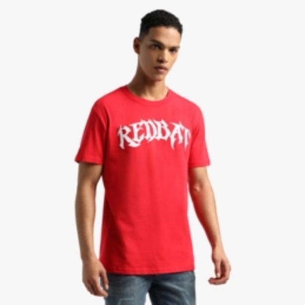 Redbat men's red graphic t-shirt offer at Sportscene