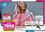 Sinotec 58" UHD Smart TV offer at Game