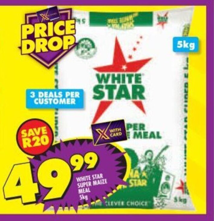 White Star Super Maize Meal 5kg offer at Shoprite