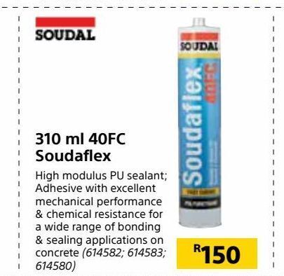 310 ml 40fc soudaflex offer at Builders Warehouse