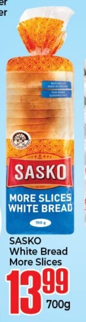 Sasko White Bread 700g offer at Elite Cash & Carry