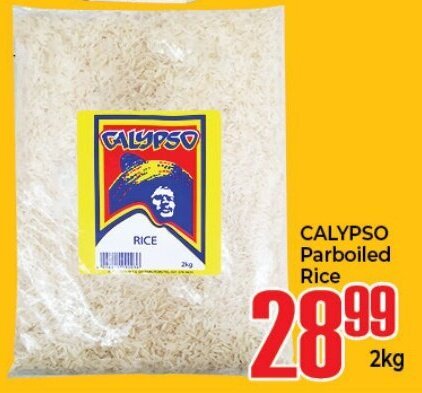 Calypso Parboiled Rice 2kg offer at Elite Cash & Carry