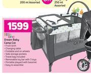 Little one dream baby camp cot offer at Game
