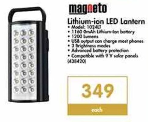 Magneto Lithium-Ion LED Lantern offer at Makro