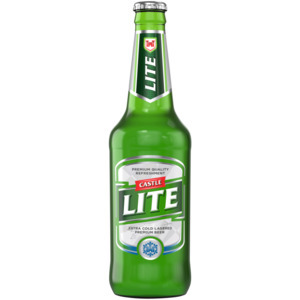 Castle lite premium beer bottle 440ml offer at Shoprite Liquor