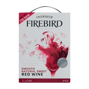 Overmeer cellars firebird smooth red wine box 3l offer at Shoprite Liquor