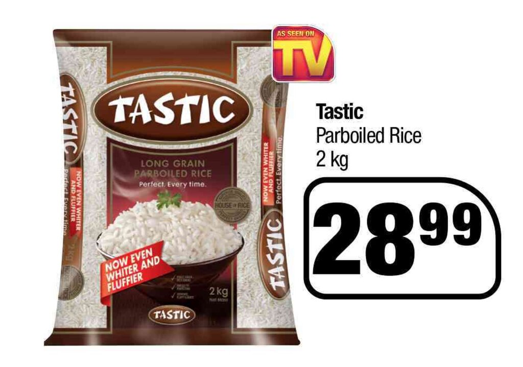Tastic Parboiled Rice 2kg offer at Spar