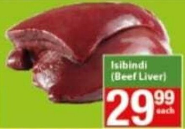 Isibindi (Beef Liver) offer at Check Save