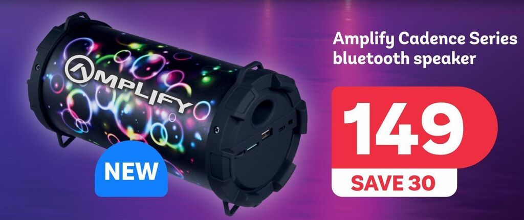 Amplify cadence series bluetooth speaker offer at PEP