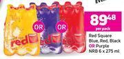 Red square blue, red, black or purple nrb-6 x 275ml per pack offer at Game