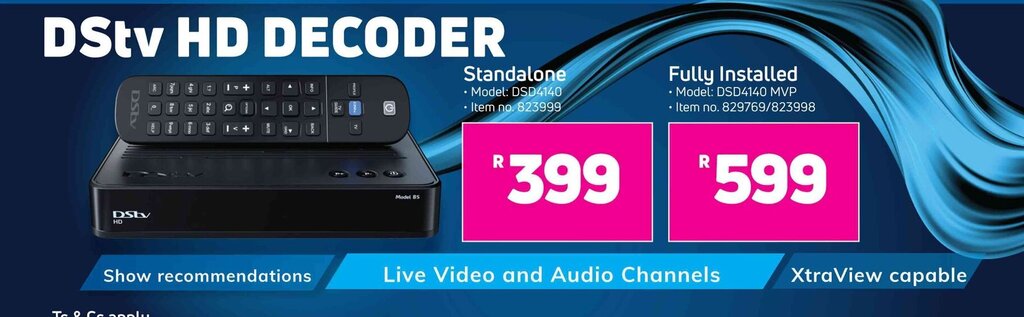 DStv HD Decoder Standalone offer at Game
