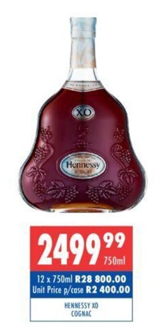 Hennessy XO Cognac 750ml offer at Ultra Liquors