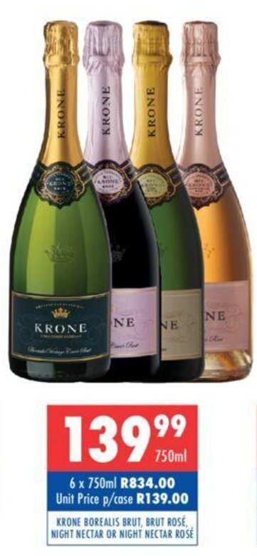Krone Borealis Brut / Brut Rosé, Night Nectar or Night Nectar Rosé ...