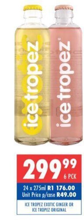 Ice Tropez Exotic Ginger or Ice Tropez Original 6 pck offer at Ultra ...