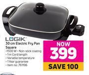 Logik 30cm electric fry pan square offer at Game