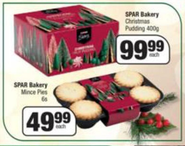 Spar Bakery Mince Pies 6s offer at Spar
