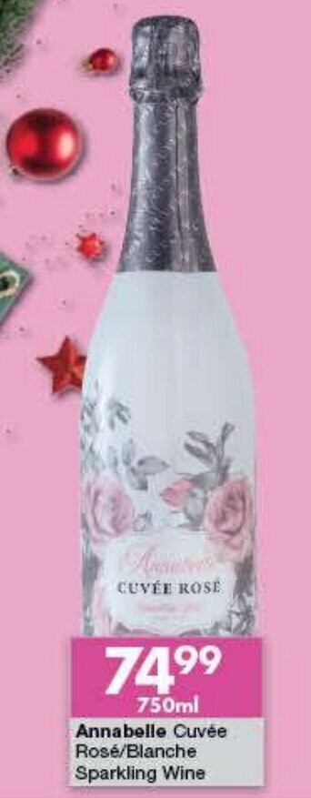 Annabelle Cuvee Rosé / Blanche Sparkling Wine 750ml offer at President ...