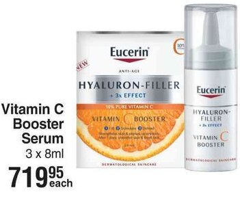 Eucerin Vitamin C Booster Serum 3 x 8ml offer at Dis-Chem
