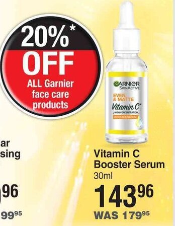 Vitamin C Booster Serum 30ml offer at Dis-Chem