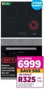Defy slimline undercounter oven and hob box set offer at Game