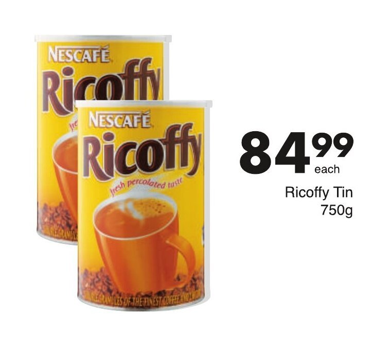 Nescafe Ricoffy Tin 750g offer at Save