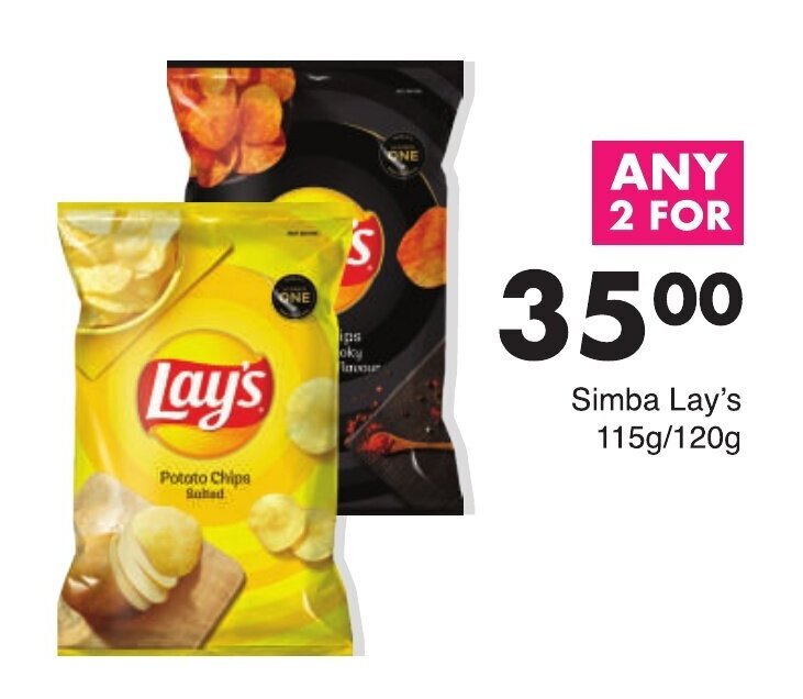 Lay's 2 x 115g/120g offer at Save