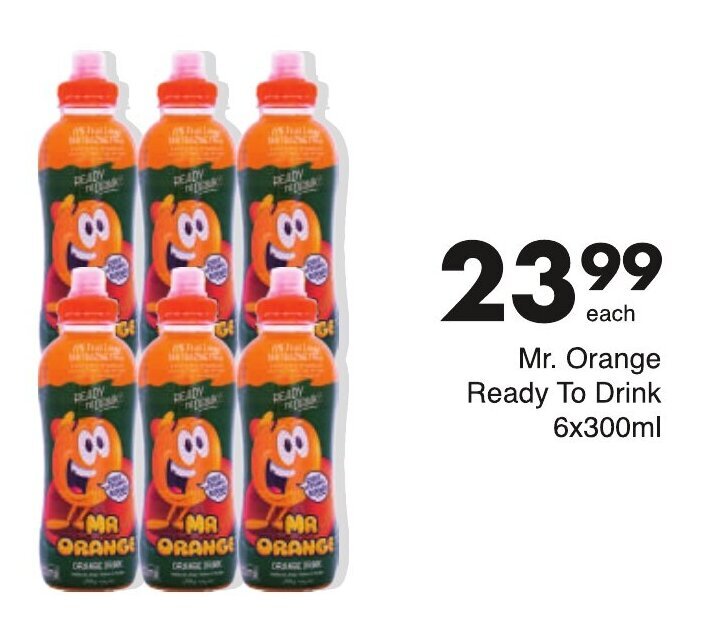 Mr. Orange Ready to Drink 6 x 300ml offer at Save