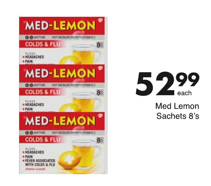 Med-Lemon Sachets 8's offer at Save