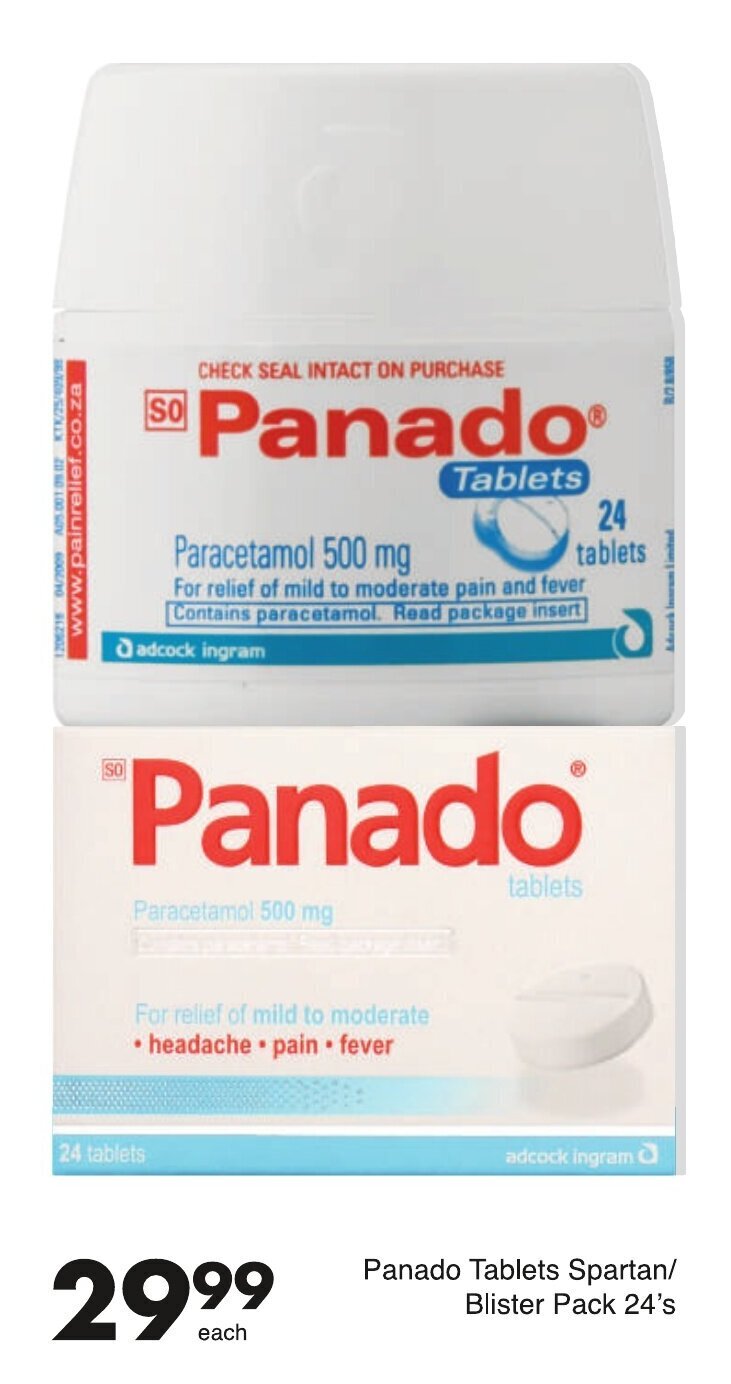 All Panado offers - Find and view the cheapest Panado offer!