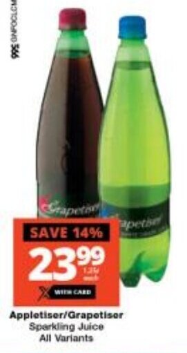 Appletiser/Grapetiser specials at Checkers – Aug 2025