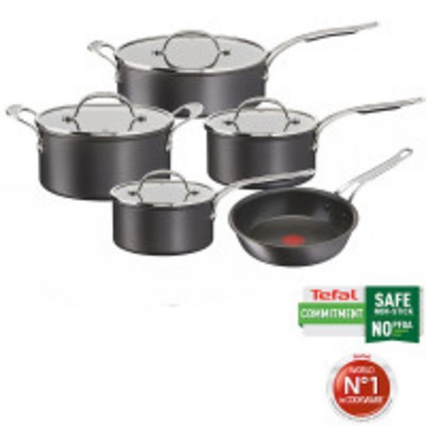 Jamie oliver by tefal cooks classic hard anodised 9pc cookware set ...