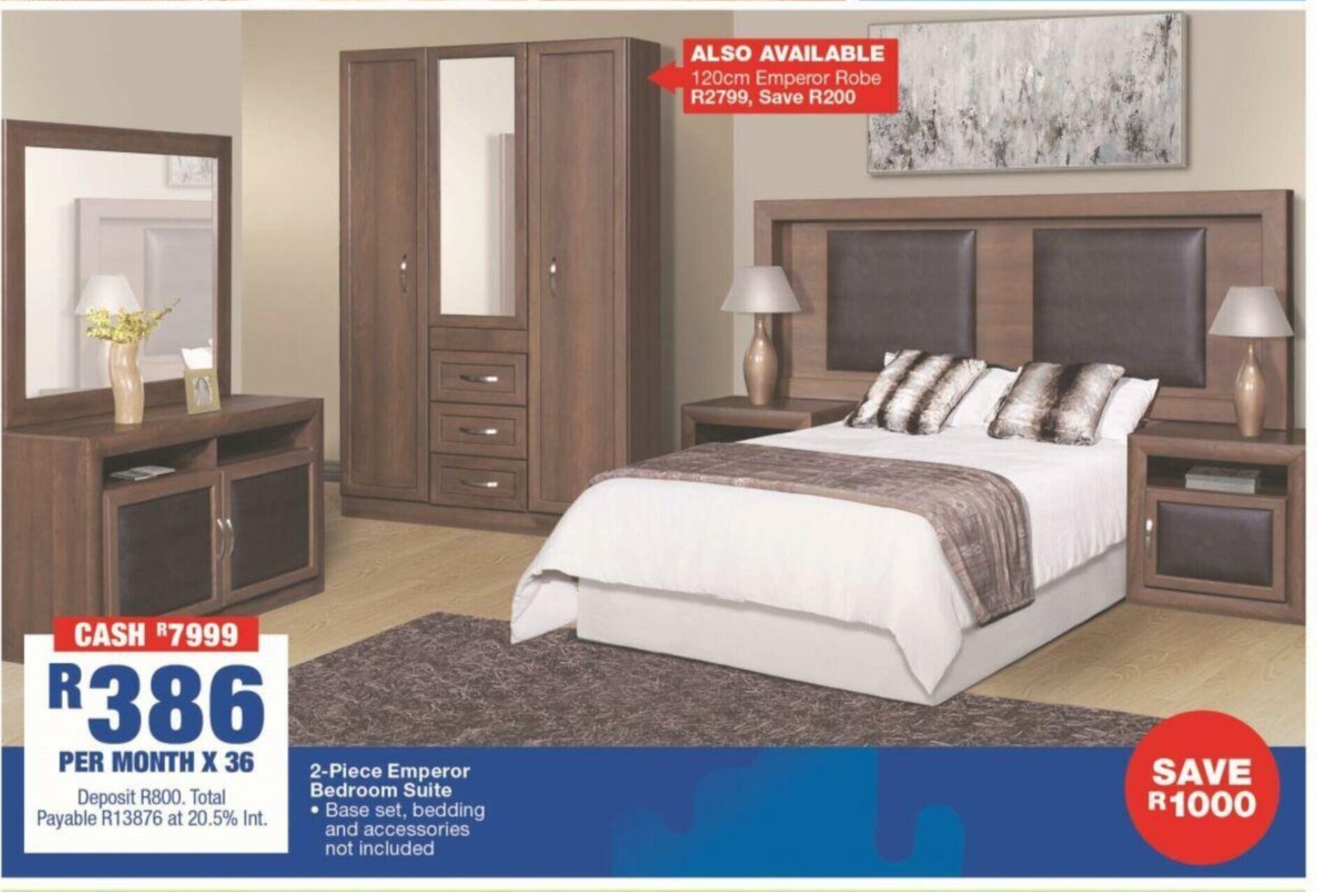 2-Piece Emperor Bedroom Suite offer at OK Furniture