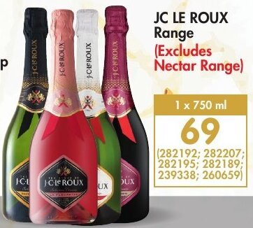 JC Le Roux Range 750ml offer at Makro