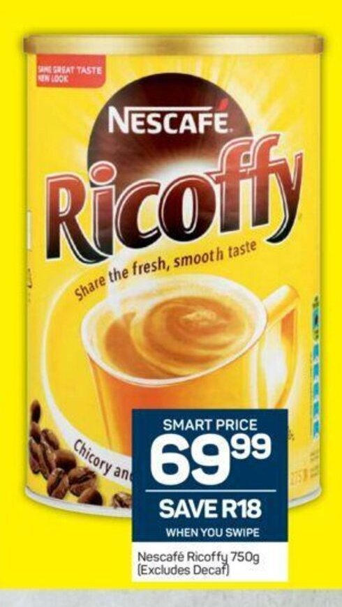 Nescafe Ricoffy 750g offer at Pick n Pay