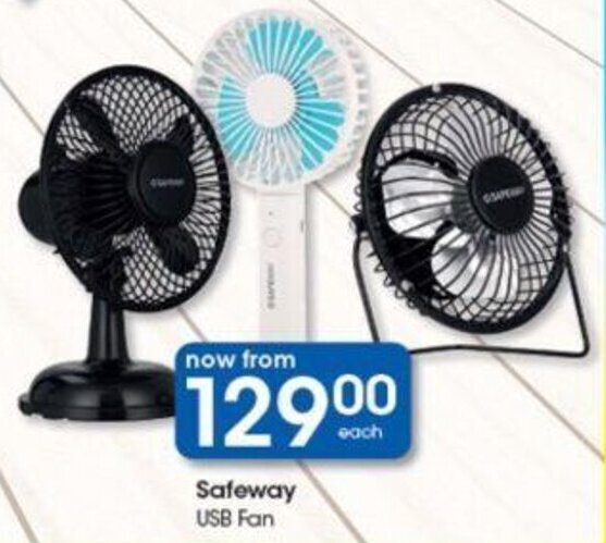 Safeway USB Fan offer at Clicks