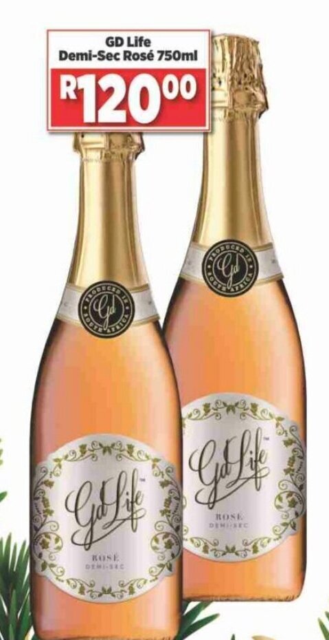 Gd Life Demi-Sec Rosé 750ml offer at Big Save Liquor