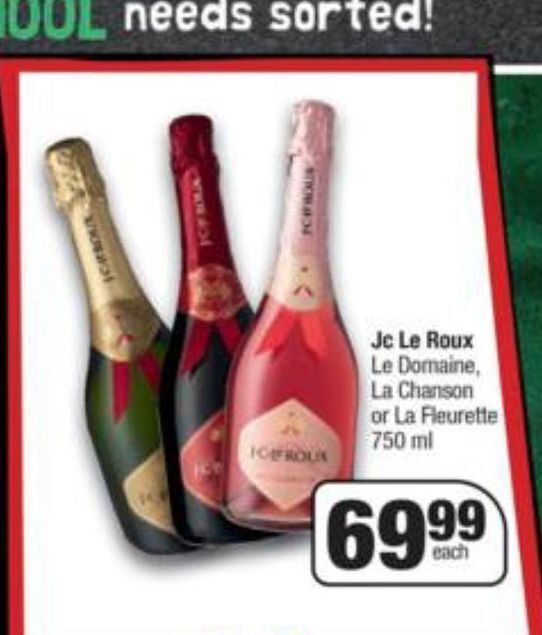 Jc le roux offer at Spar