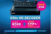 Dstv hd decoder installed hd 4141 mvp + 1 month dstv compact ...