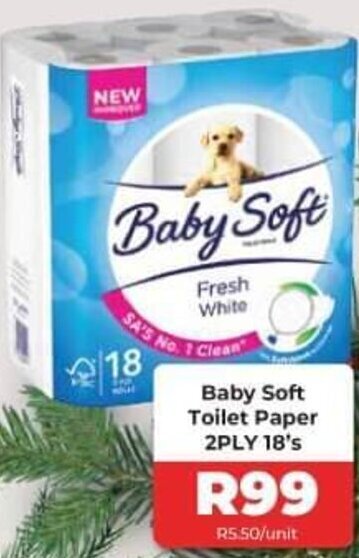 Baby Soft Toilet Paper 2Ply 18 s Offer At 1UP baby-soft-toilet-paper-2ply-18-s-offer-at-1up