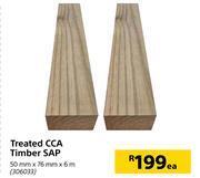 Treated cca timber sap 50mm x 76mm x 6m-each offer at Builders Warehouse