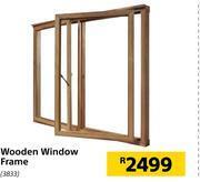 Wooden window frame offer at Builders Warehouse