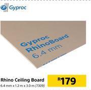 Rhino ceiling board 6.4mm x 1.2m x 3.0m offer at Builders Warehouse