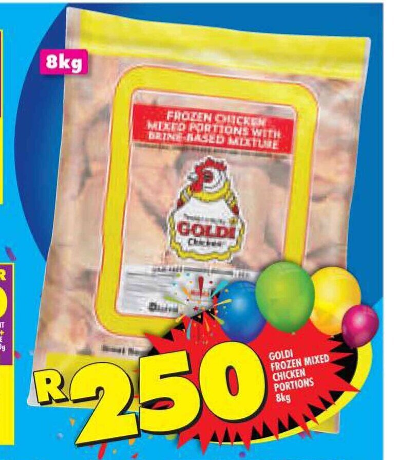 Goldi Frozen Mixed Chicken Portions 8kg offer at Shoprite