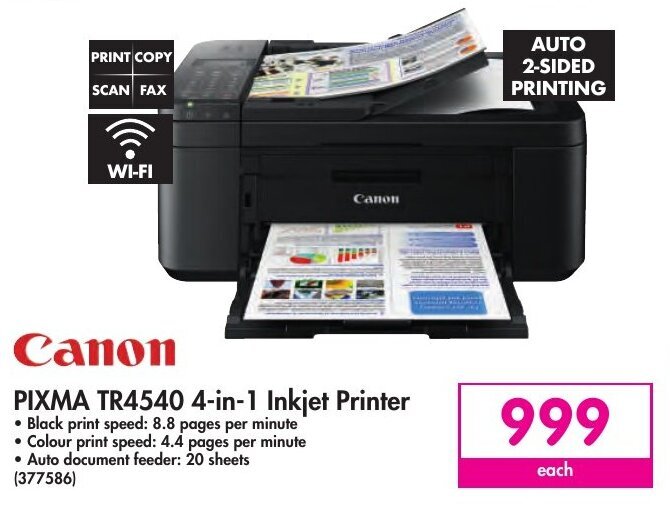 Canon Pixma TR4540-4-in-1 Inkjet Printer offer at Makro