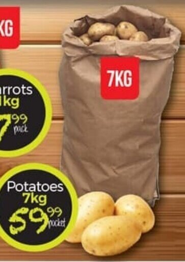 Potatoes 7kg offer at Take 'n Pay