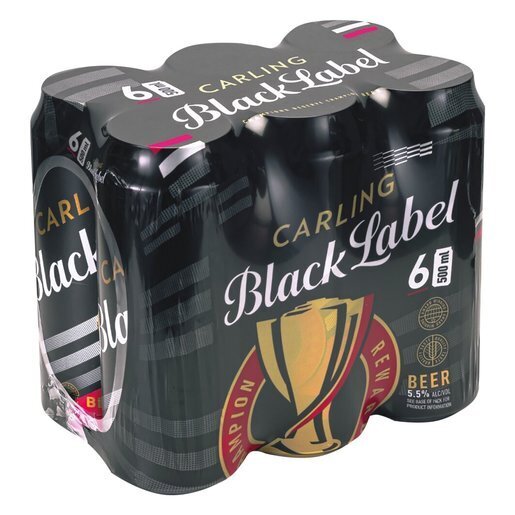 Carling black label beer can 500ml x 6 offer at Pick n Pay Liquor