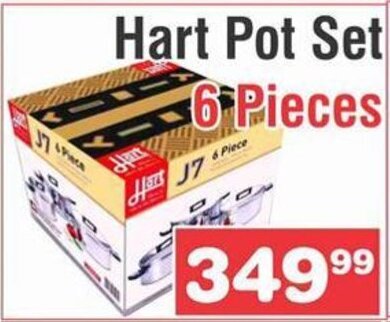 Hart Pot Set 6-pieces offer at Advance Cash n Carry